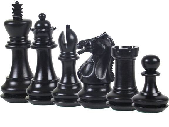 Wood Chess Set Pieces Emperor Staunton Ebony/Boxwood King Size 3-1/2 ...