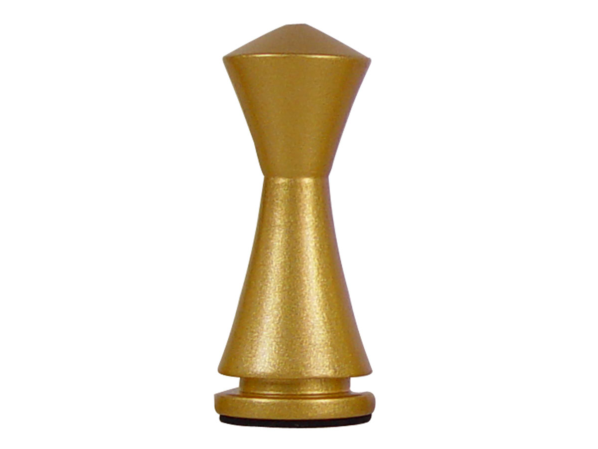 Artistic Modern Pyramid Wood Chess Set Pieces King Size 3" Gold/Black ...
